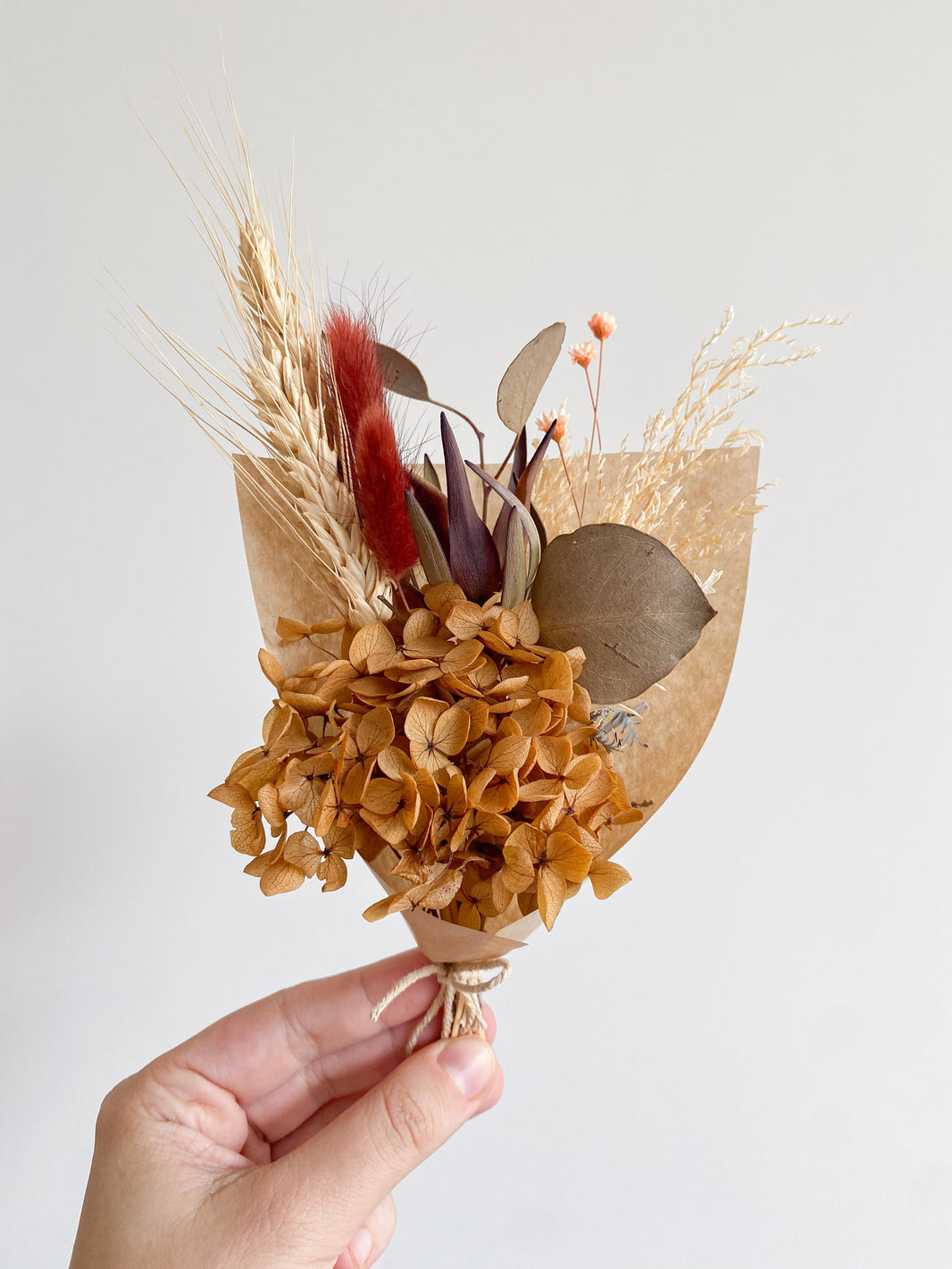 Mini dried posy bouquets – Bitter Banksia